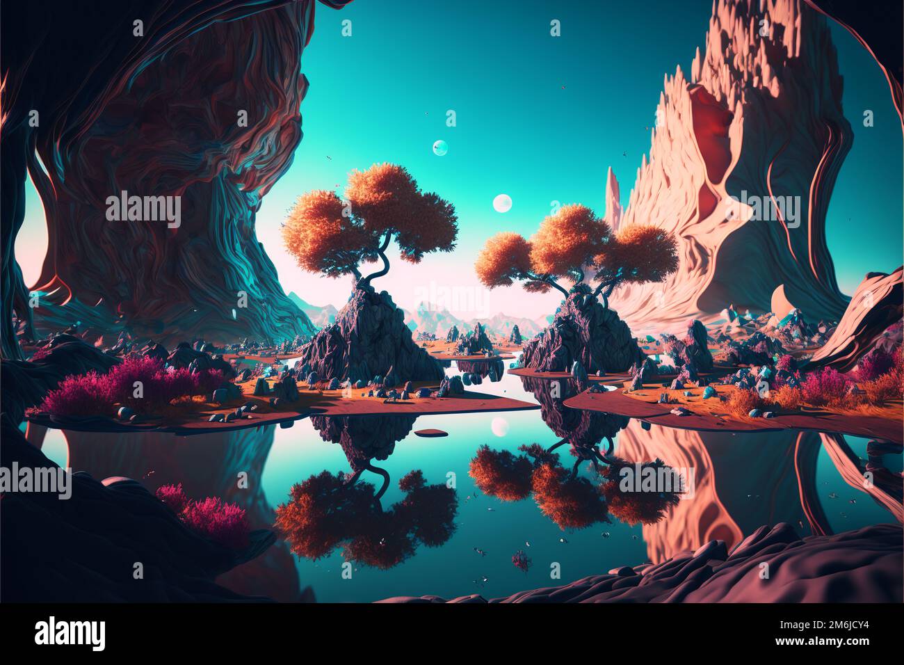 Distorted tree image yellow hi-res stock photography and images - Alamy