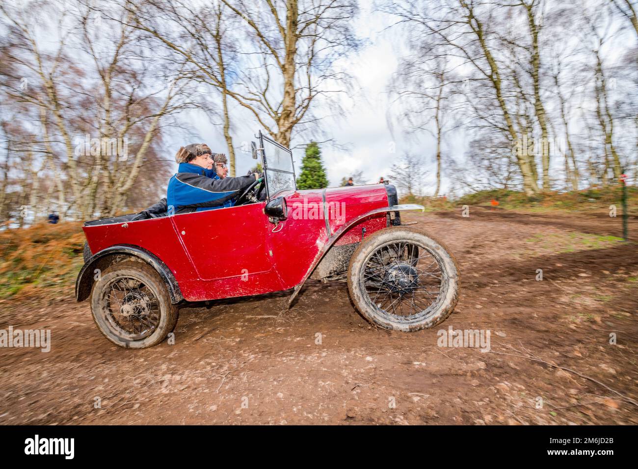 The Pre War Austin 7 car club members taking part in the Dave Wilcox ...