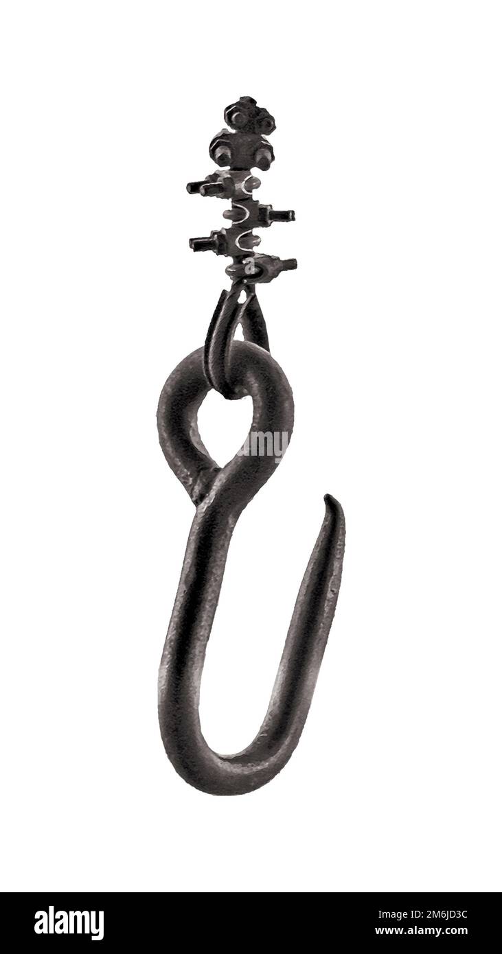 Iron Hook Isolated Photo Stock Photo - Alamy
