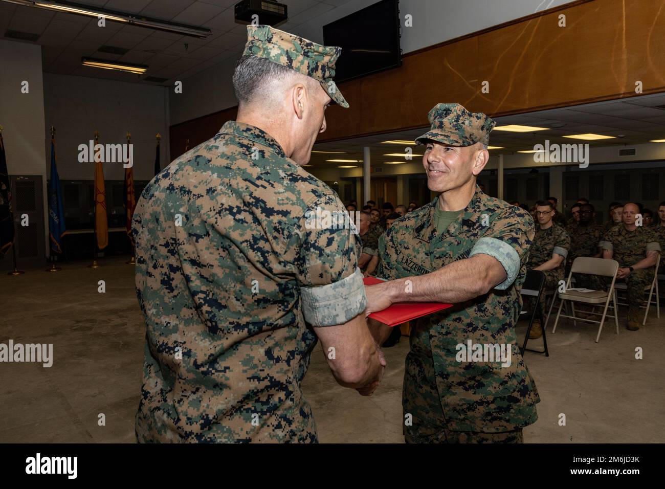 U.S. Marine Corps Sgt. Maj. Jonathan Lazzeroni, with Chemical ...
