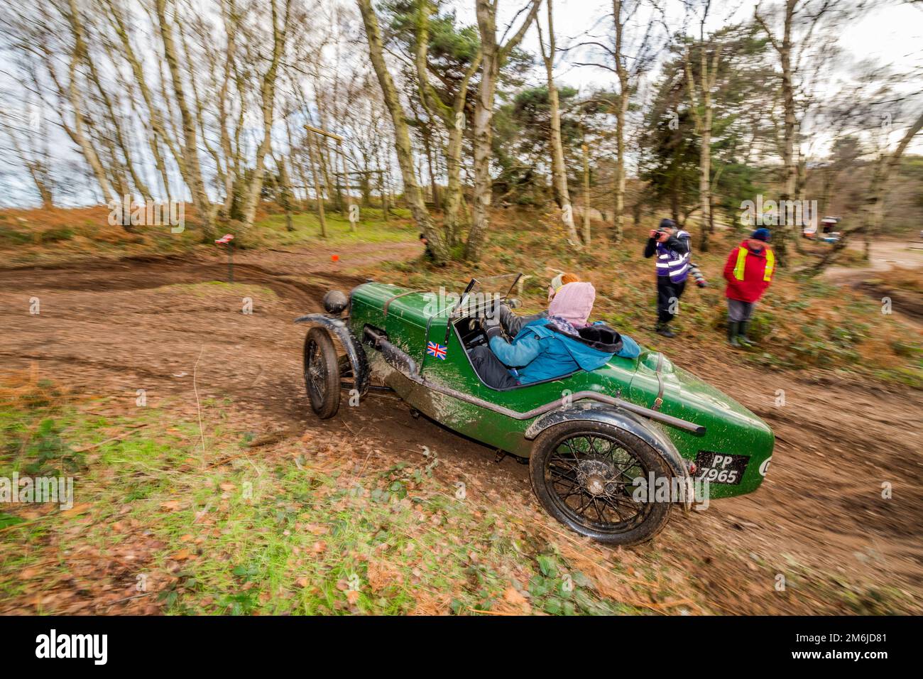 The Pre War Austin 7 car club members taking part in the Dave Wilcox ...