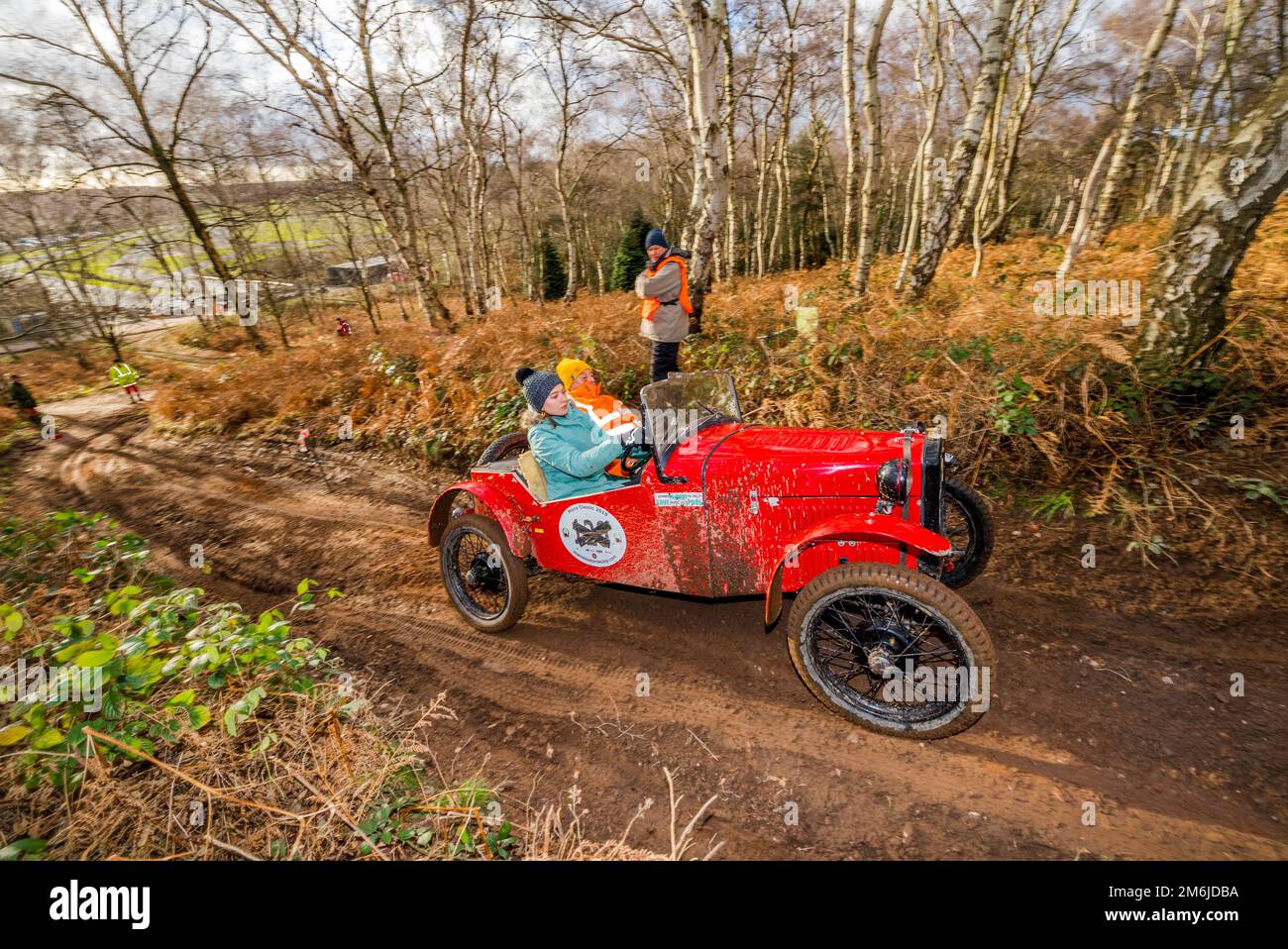The Pre War Austin 7 car club members taking part in the Dave Wilcox ...