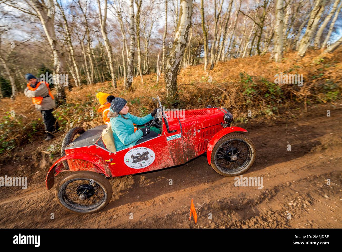 The Pre War Austin 7 car club members taking part in the Dave Wilcox ...