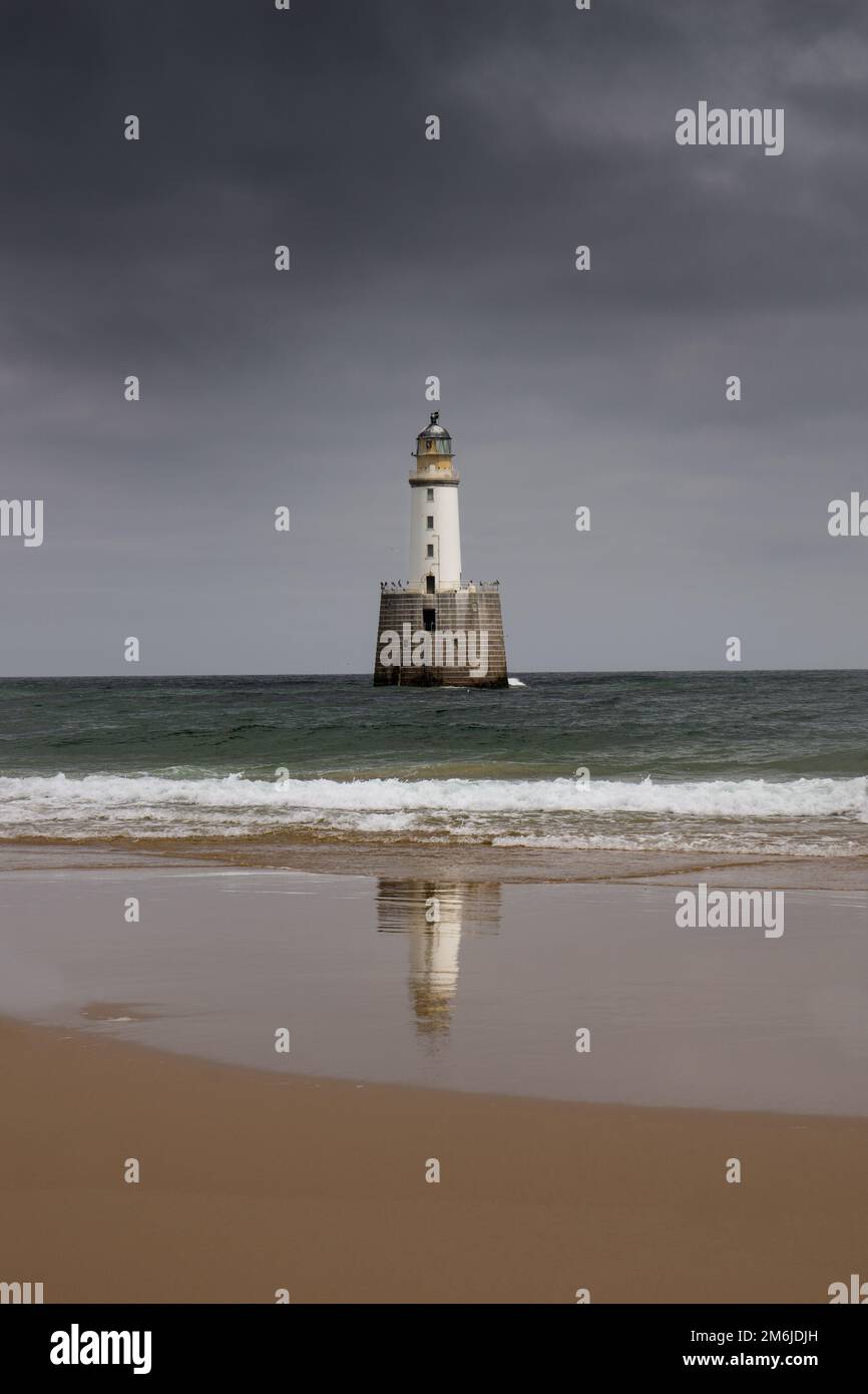 A beautiful vertical view of Rattray Head lighthouse Stock Photo - Alamy