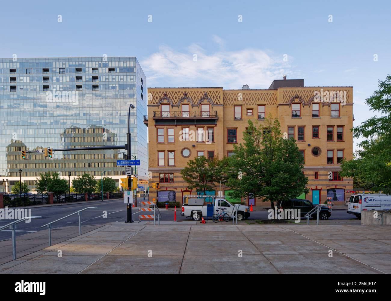 Roanoke Building at 204 South Elmwood Avenue, prior to expansion. A ...