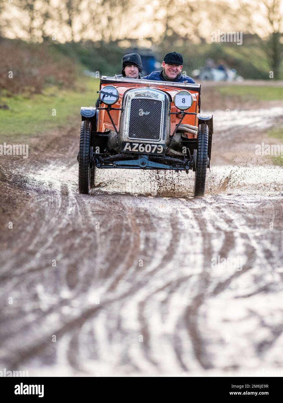 The Pre War Austin 7 car club members taking part in the Dave Wilcox ...