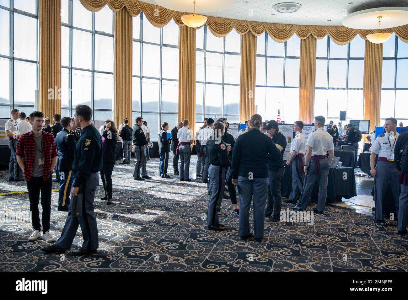 U.S. Army Cadets show off presentations during Projects Day 2022 at the ...