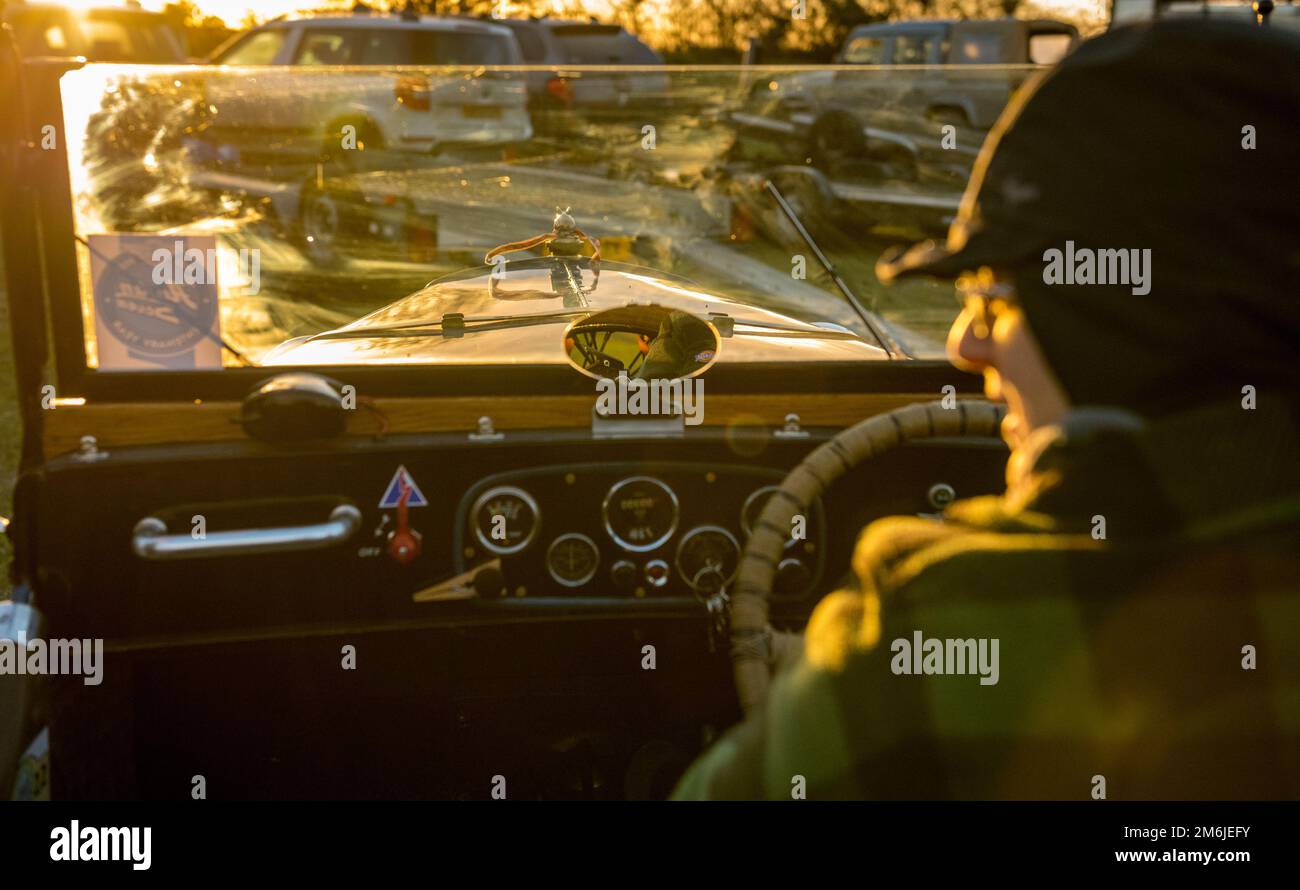 The Pre War Austin 7 car club members taking part in the Dave Wilcox ...