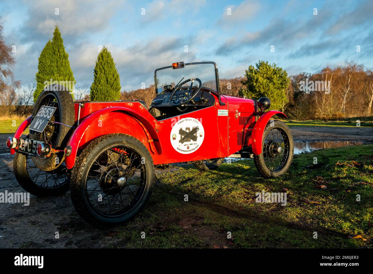 The Pre War Austin 7 car club members taking part in the Dave Wilcox ...