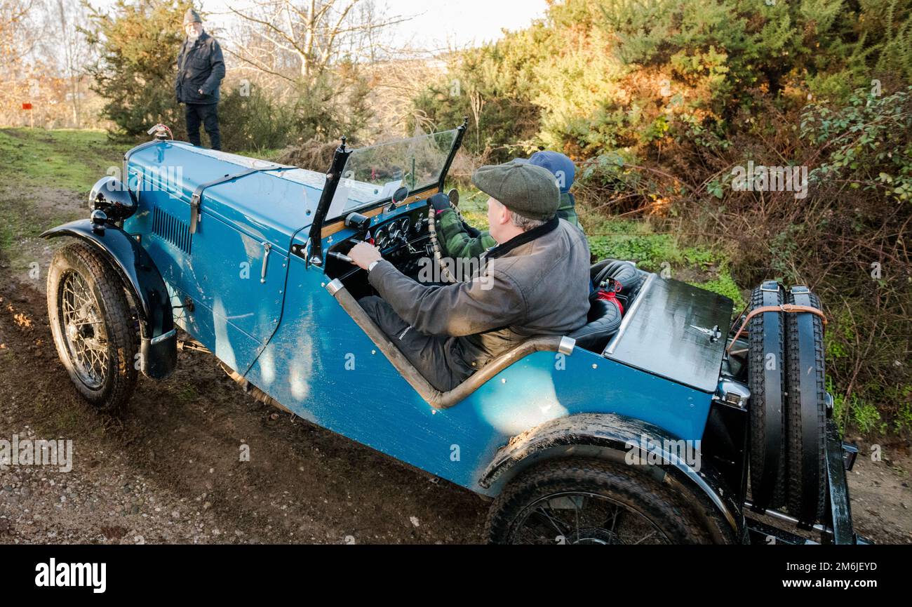 The Pre War Austin 7 car club members taking part in the Dave Wilcox ...
