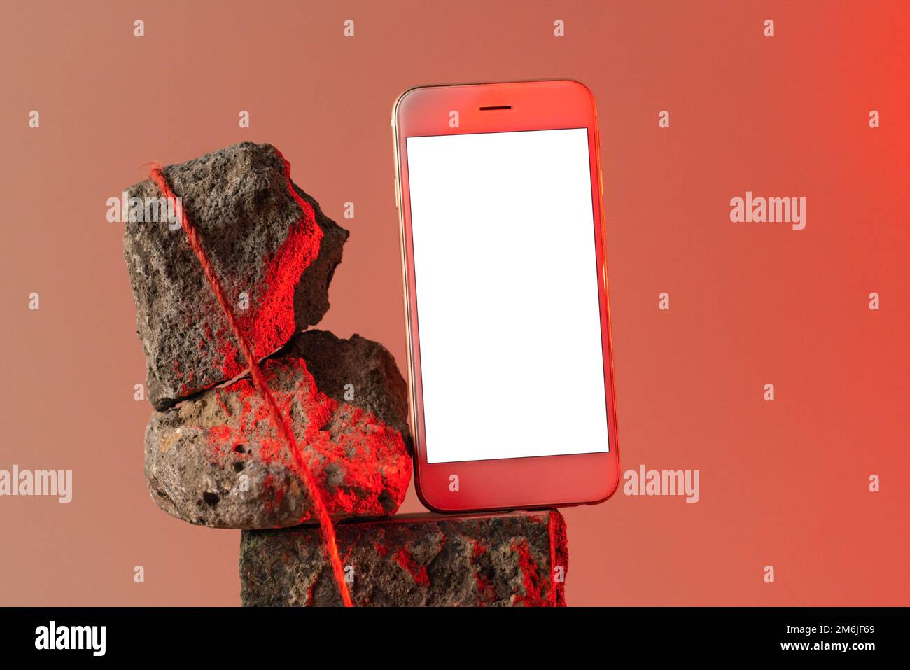 Modern mobile phone mock up, great design for any purposes. Futuristic ...