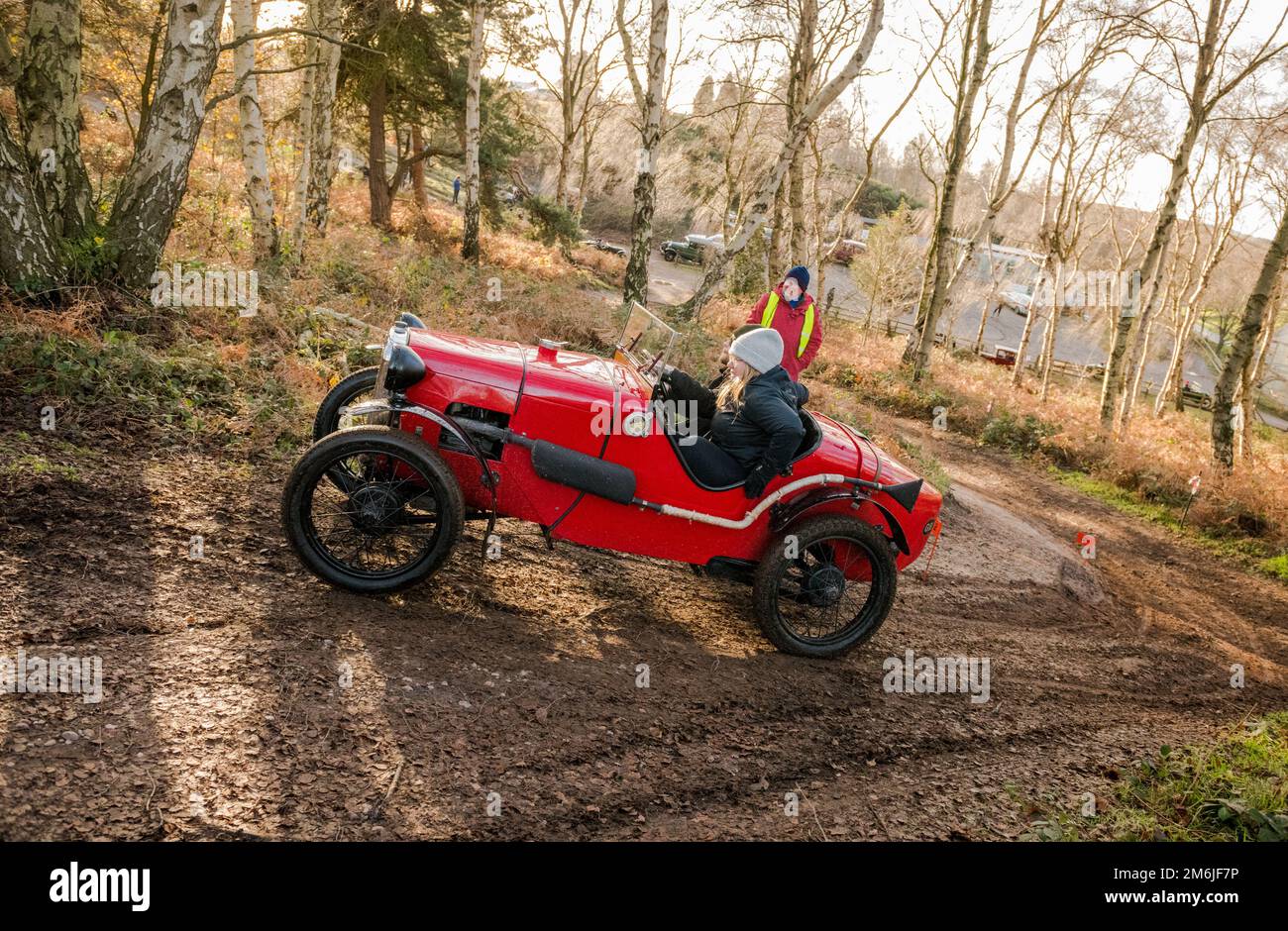 The Pre War Austin 7 car club members taking part in the Dave Wilcox ...