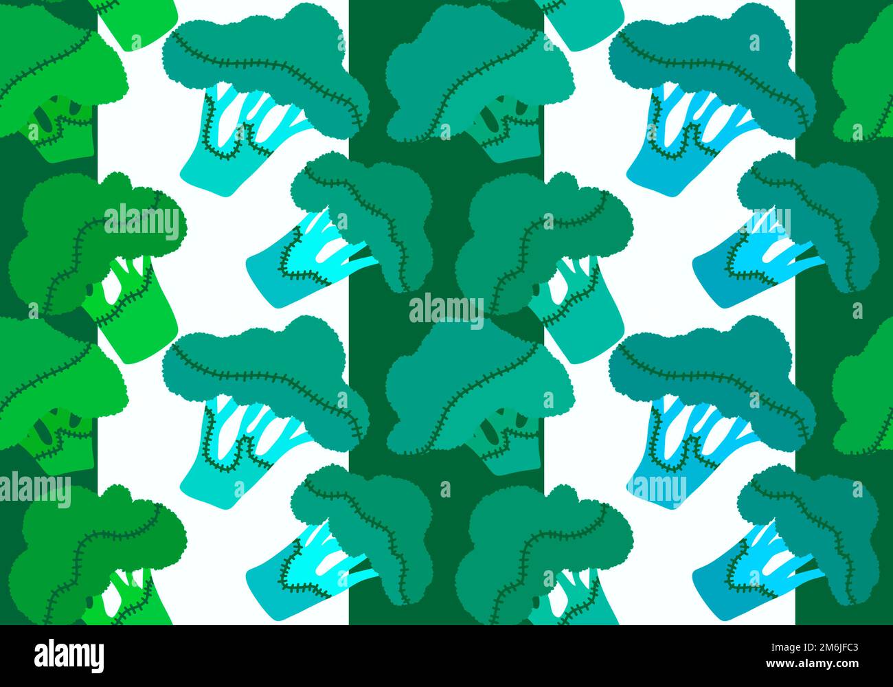 Summer cartoon vegetable seamless broccoli pattern for wrapping paper ...