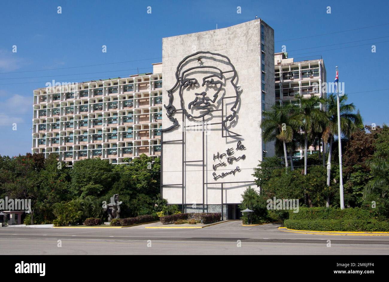 Revolution square Havana depicting Che Guevara Stock Photo - Alamy