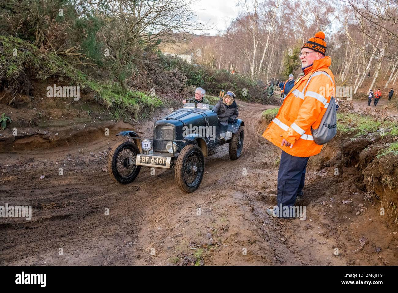 The Pre War Austin 7 car club members taking part in the Dave Wilcox ...
