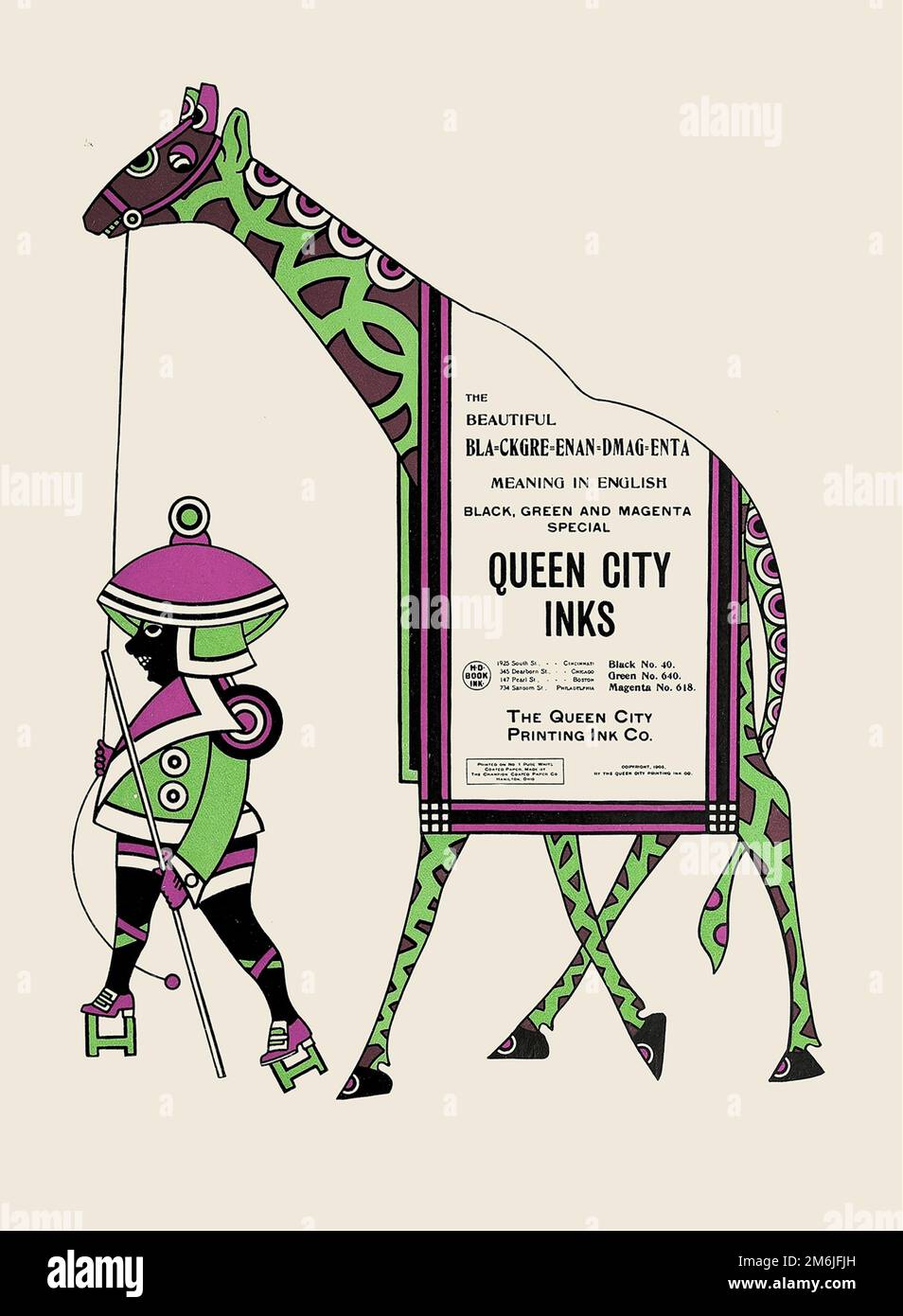 American art deco - Printing Ink Posters Stock Photo - Alamy