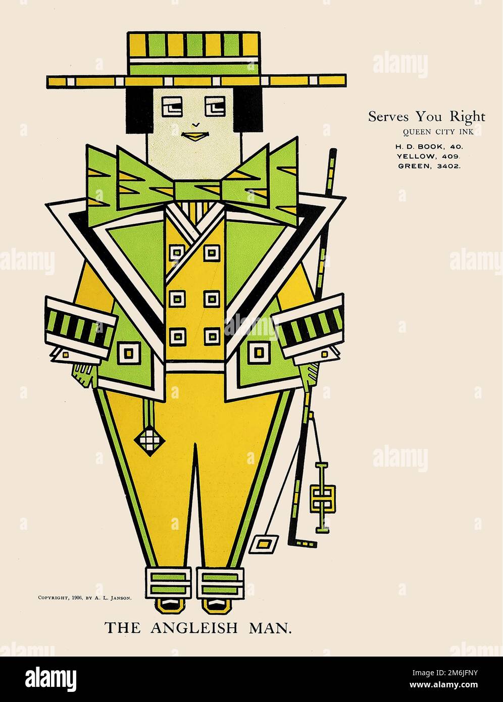 American art deco - Printing Ink Posters Stock Photo - Alamy