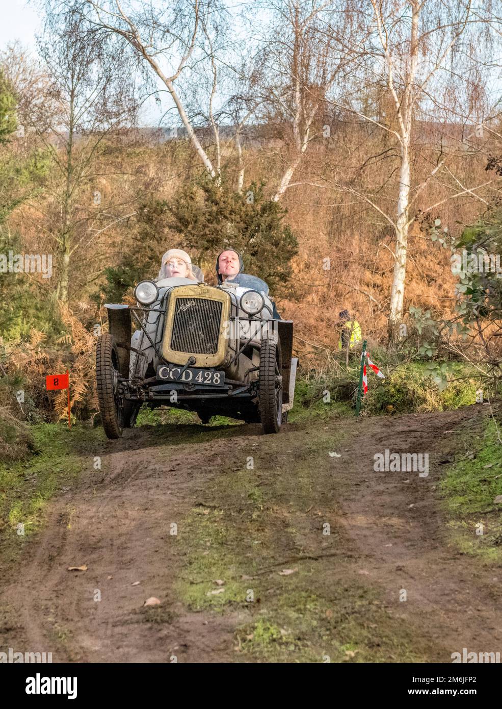 The Pre War Austin 7 car club members taking part in the Dave Wilcox ...