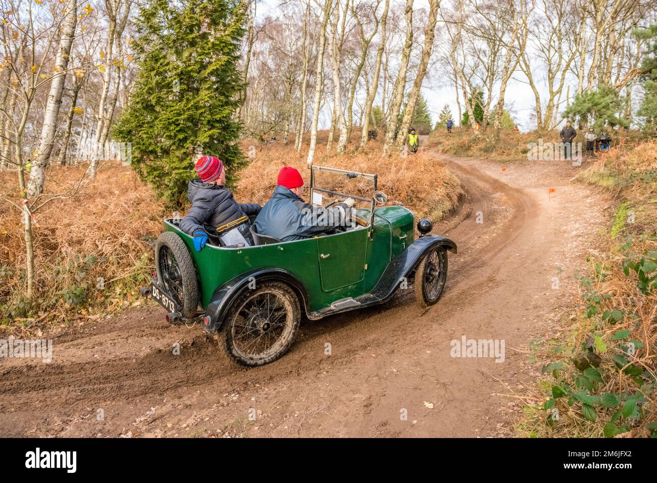 The Pre War Austin 7 car club members taking part in the Dave Wilcox ...