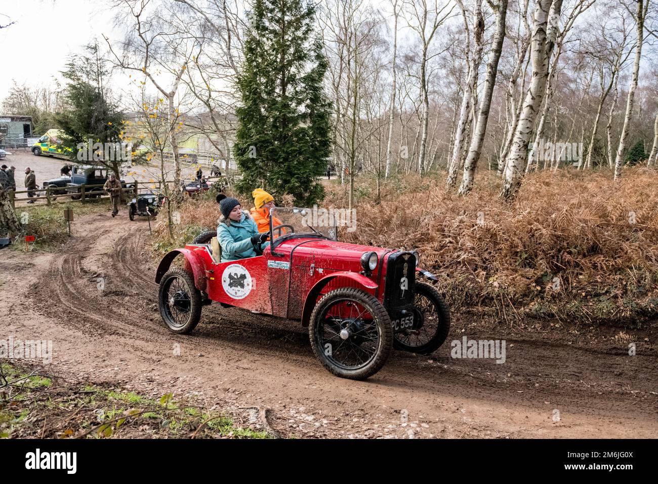 The Pre War Austin 7 car club members taking part in the Dave Wilcox ...