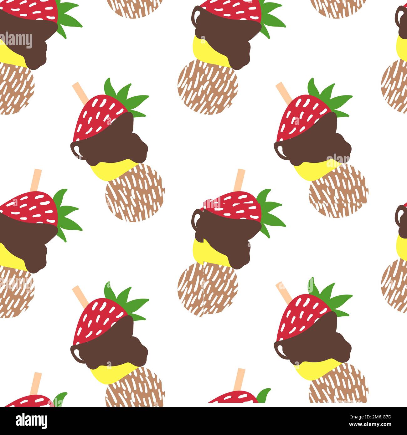 Cupcake biscuit pattern vector Stock Vector Images - Alamy