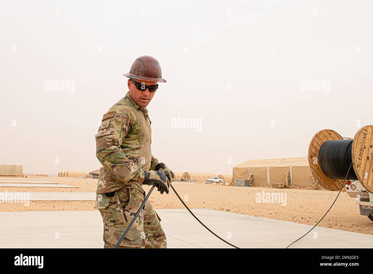 U.S. Air Force Master Sgt. Matthew Dry, the cable and antenna systems ...