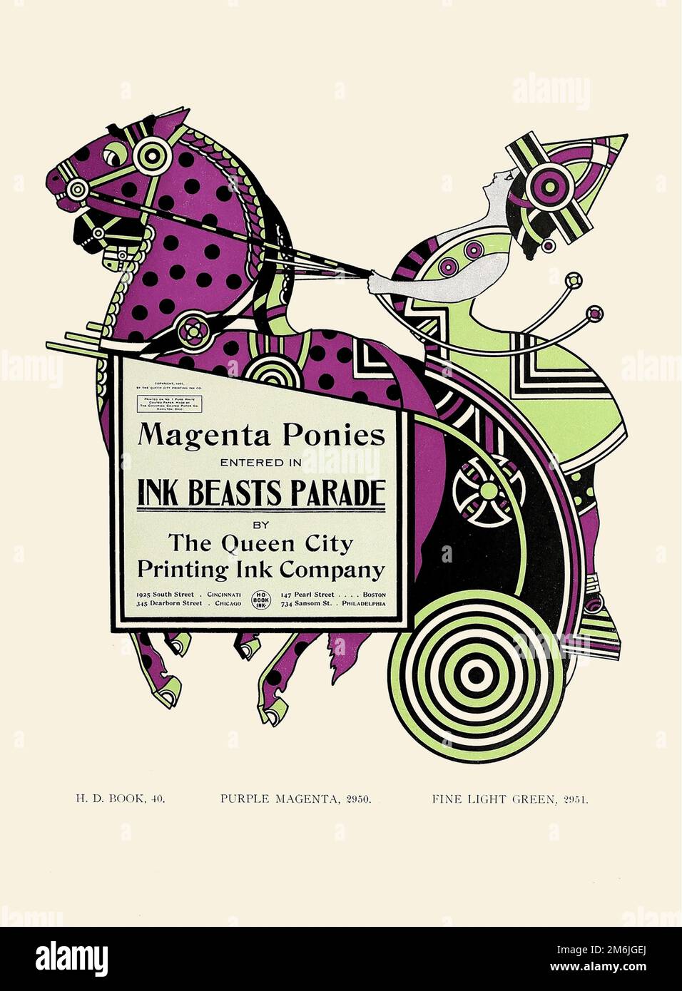 American art deco - Printing Ink Posters Stock Photo - Alamy
