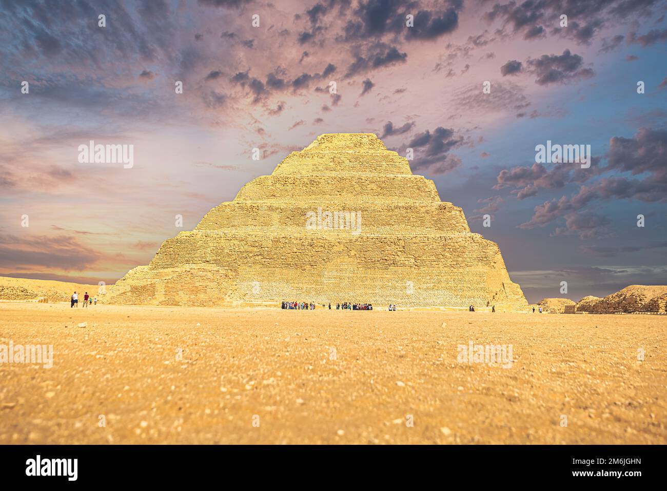 Saqqara, Egypt - November 14, 2021: Pyramid of ancient Egyptian Pharaoh ...