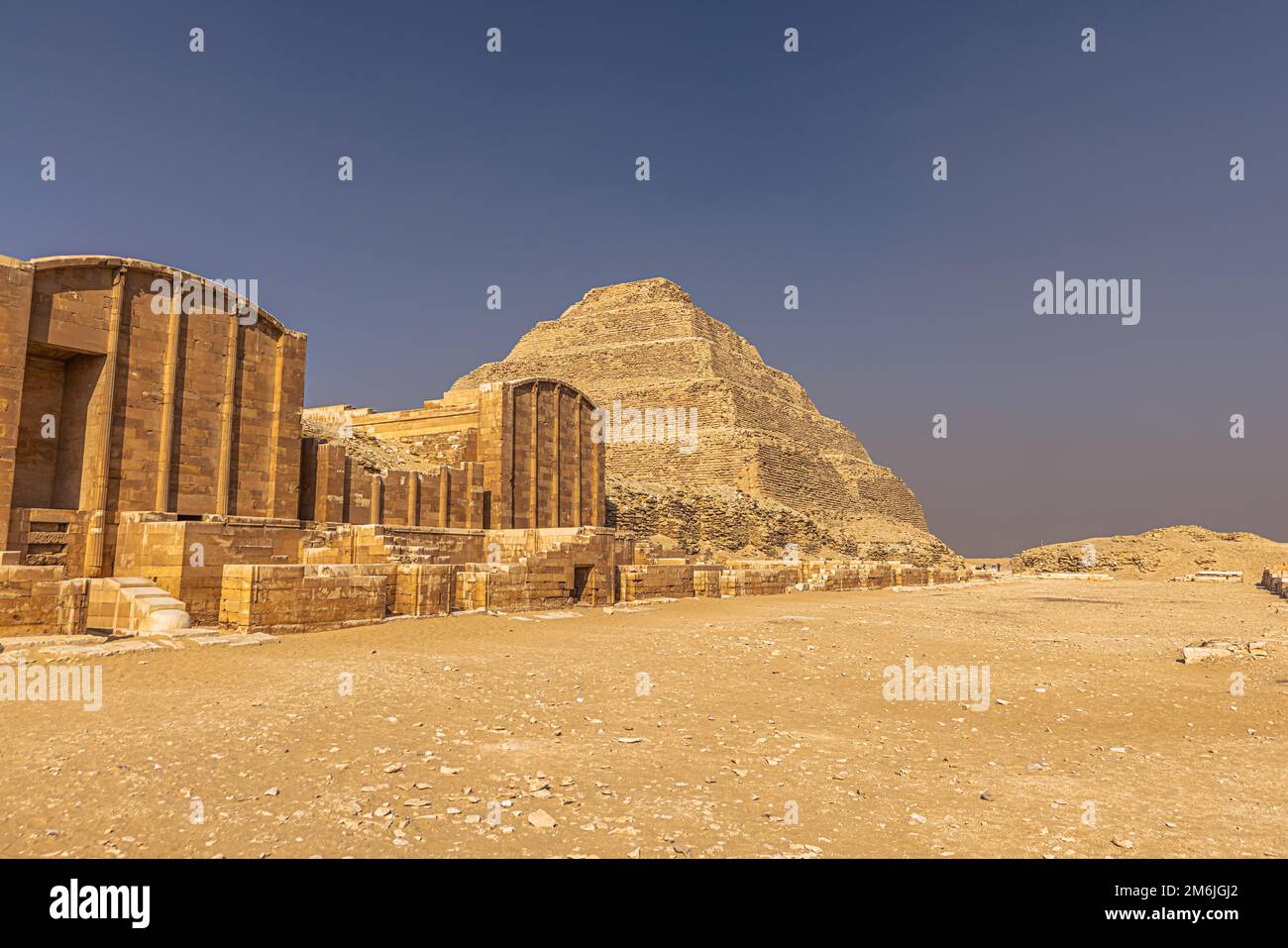 Saqqara, Egypt - November 14, 2021: Pyramid of ancient Egyptian Pharaoh ...