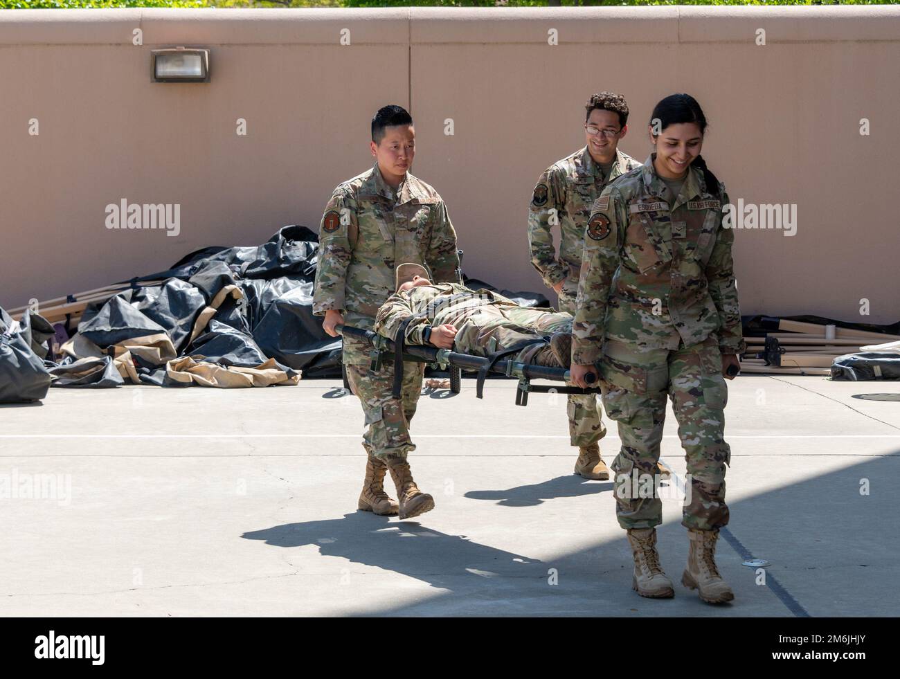 U.S. Airmen participate in medical readiness tactical combat casualty ...