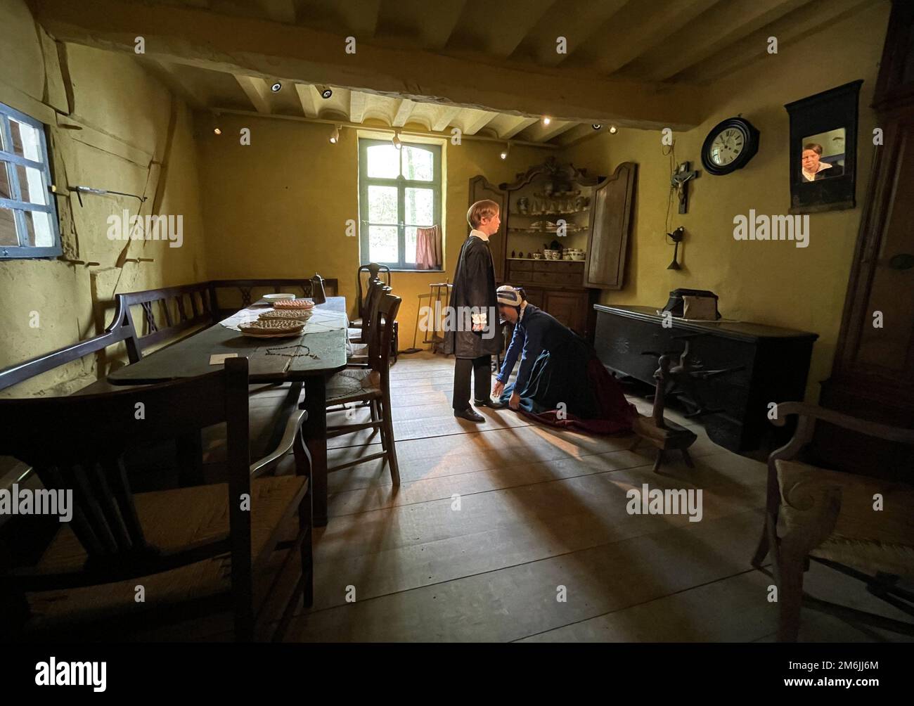 Interior of a typical old dutch village house Stock Photo - Alamy