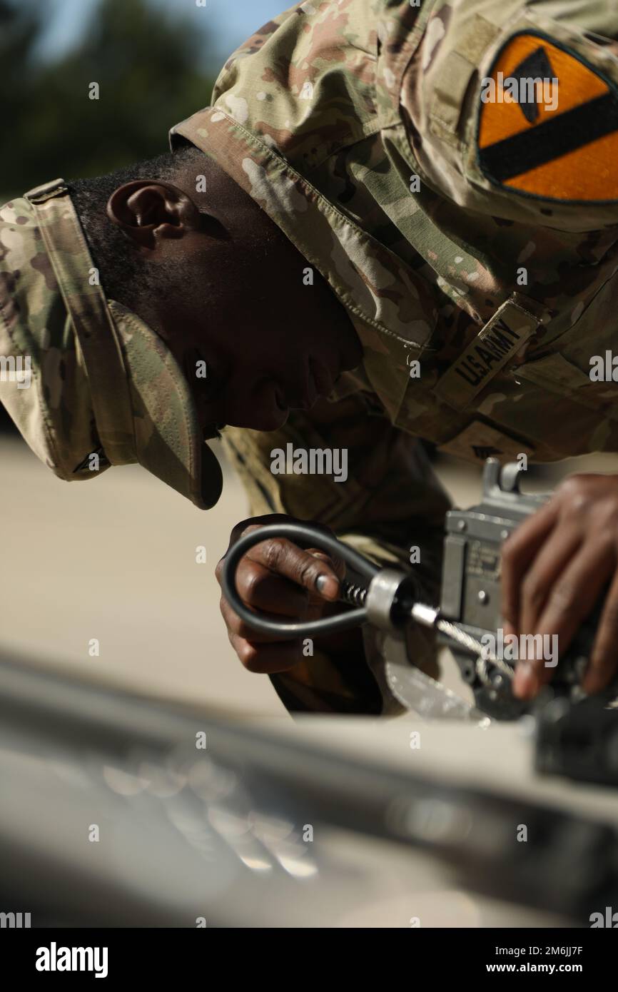 U.S. Army Sgt. Jonathan Johnson, tank gunner, from 2nd Battalion, 12th ...