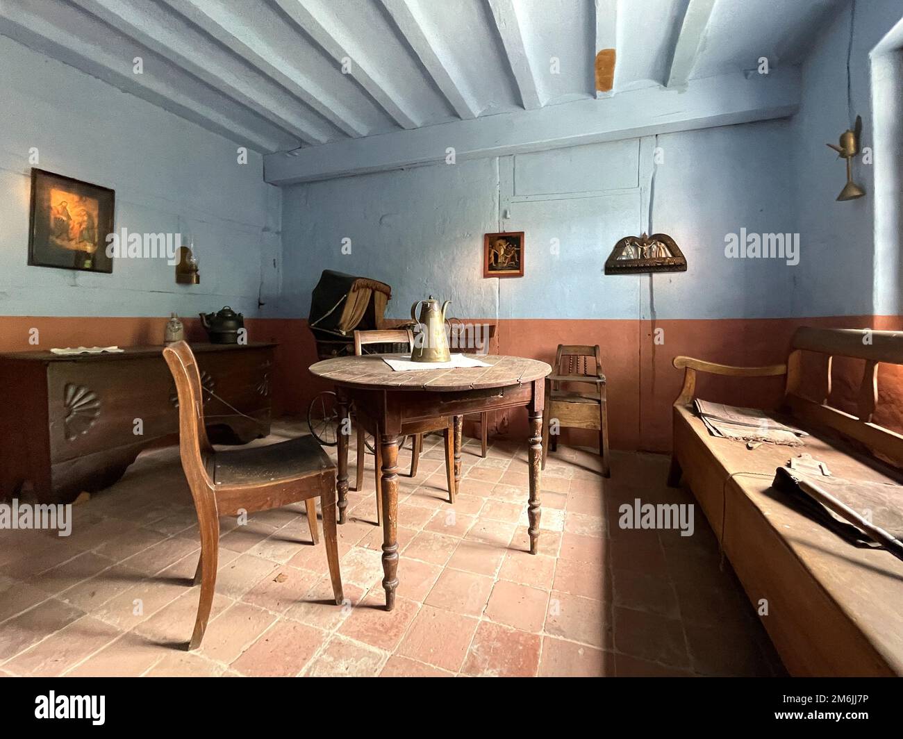 Interior of a typical old dutch village house Stock Photo - Alamy