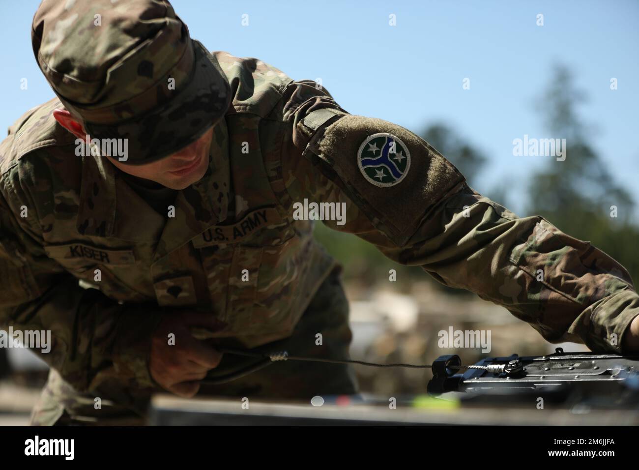 U.S. Army Spc. Devin Kiser, Bradley driver, 4th Squadron, 278th Armored ...