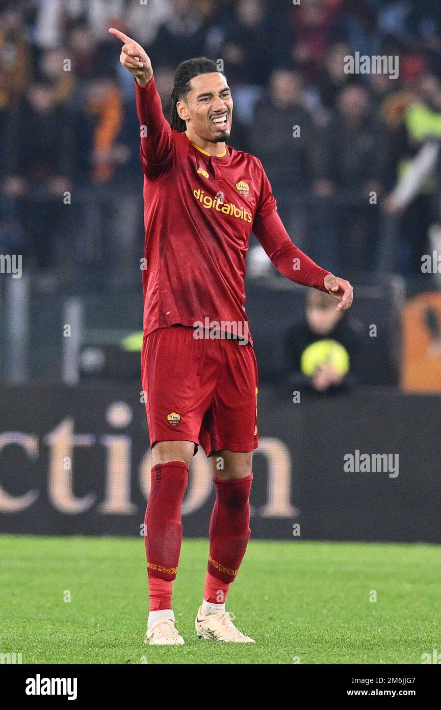 Chris Smalling of AS Roma Serie A League 2022 2023 Match, Olimpico ...