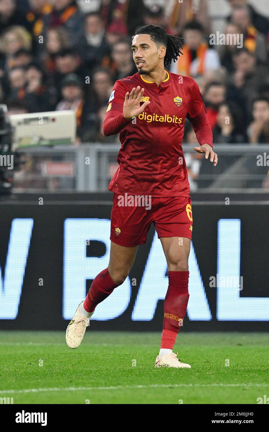 Chris Smalling of AS Roma Serie A League 2022 2023 Match, Olimpico ...