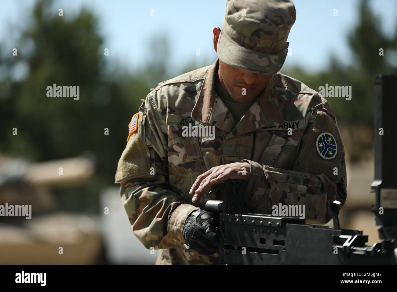 U.S. Army Sgt. Michael Ayala, tank gunner, 4th Squadron, 278th Armored ...