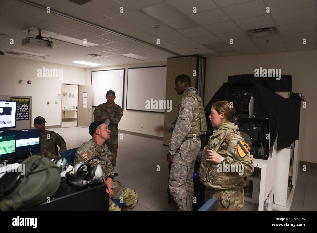 U.S. Army soldiers prepare to conduct an After Action Review (AAR ...