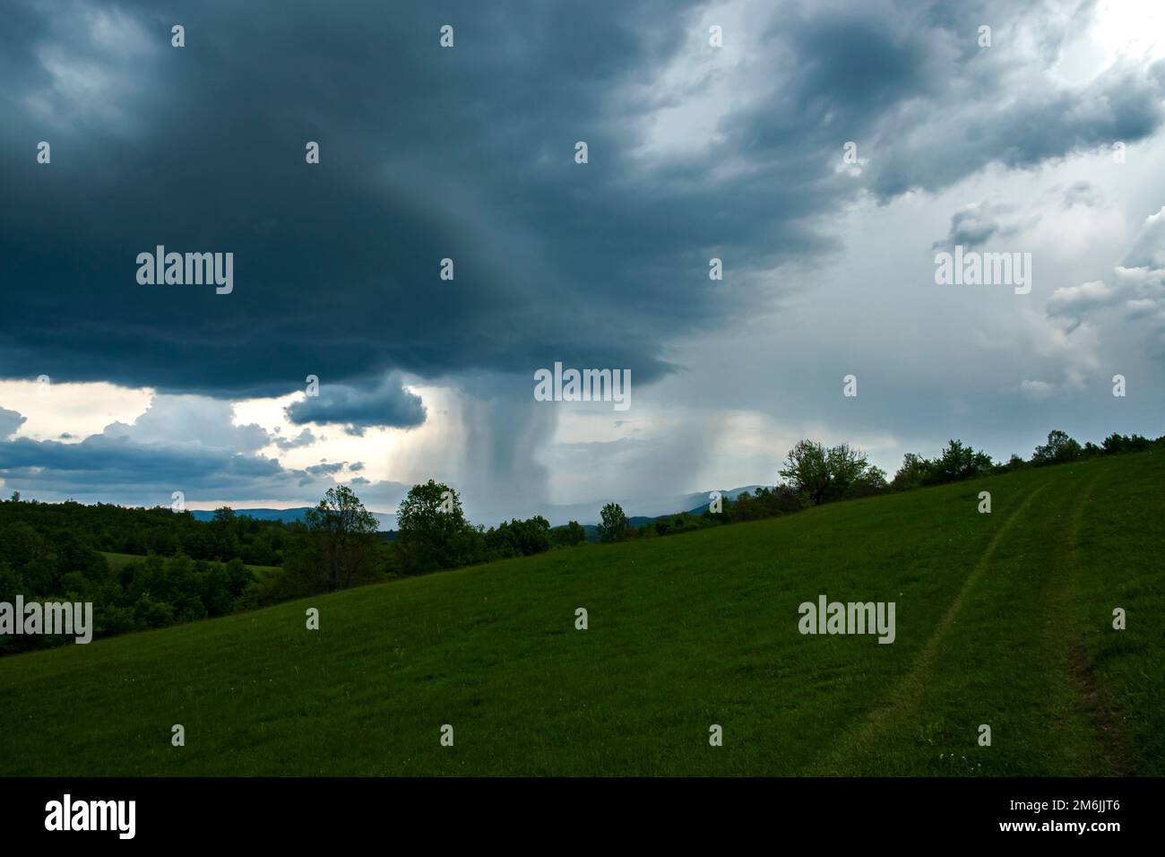 View mountains during rain hi-res stock photography and images - Alamy