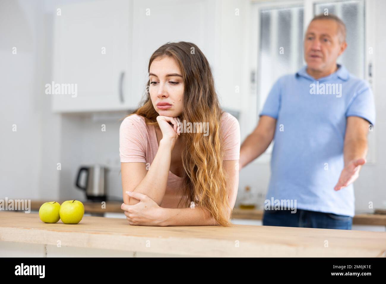 Father scolds daughter hi-res stock photography and images - Alamy