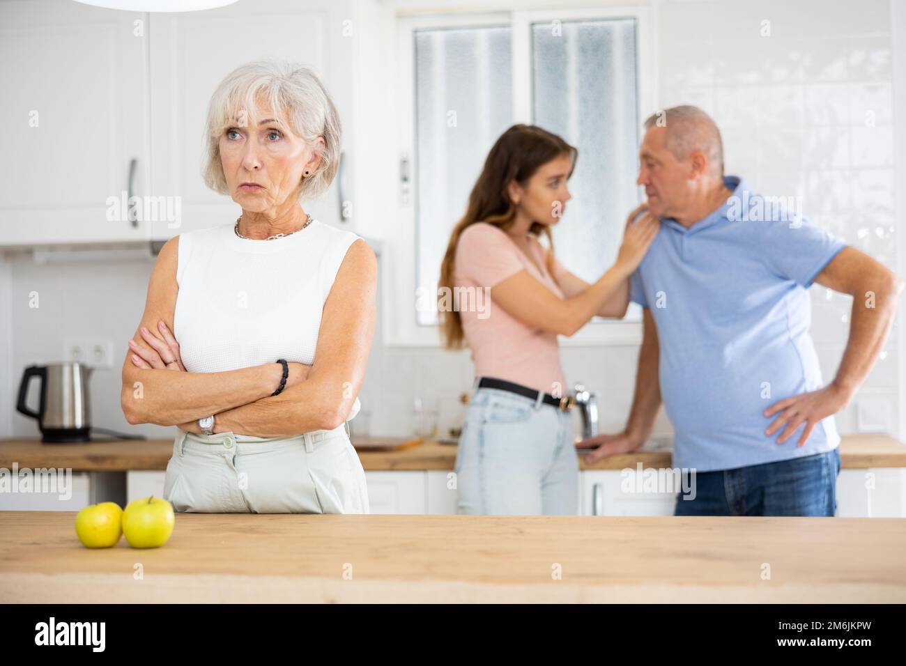 Family quarrels in a conflict Stock Photo - Alamy