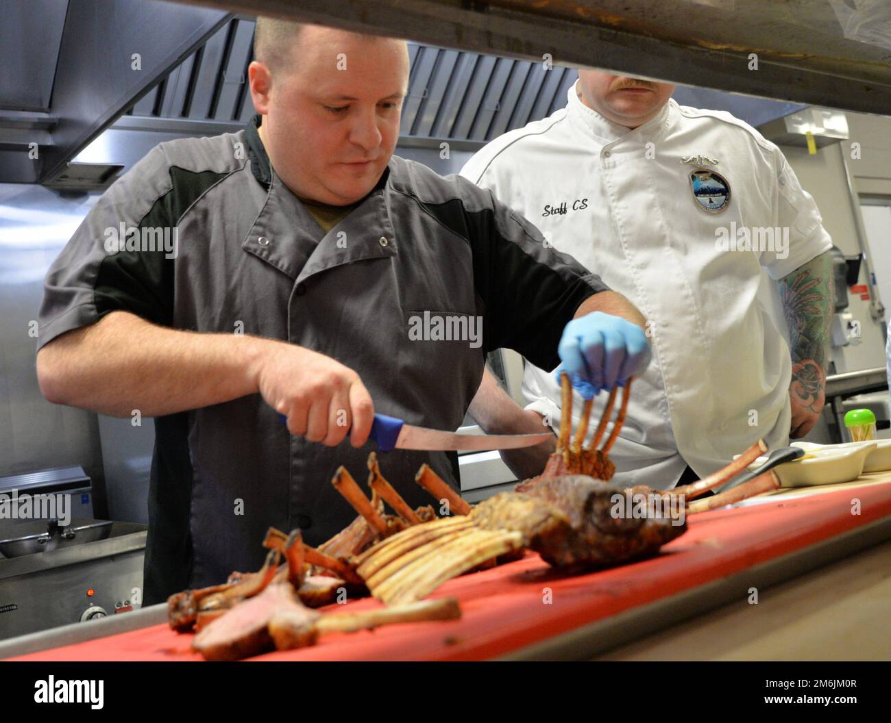SILVERDALE, Wash--Chief Culinary Specialist Brian McNulty (bottom left ...