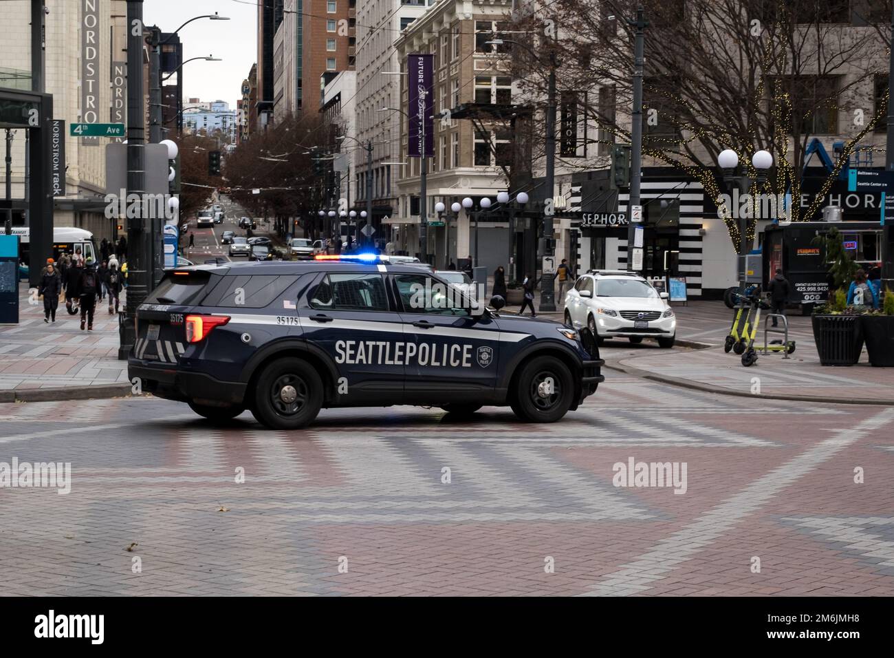 Seattle, USA. 4th Jan, 2023. Seattle Police chased an alleged suspect ...