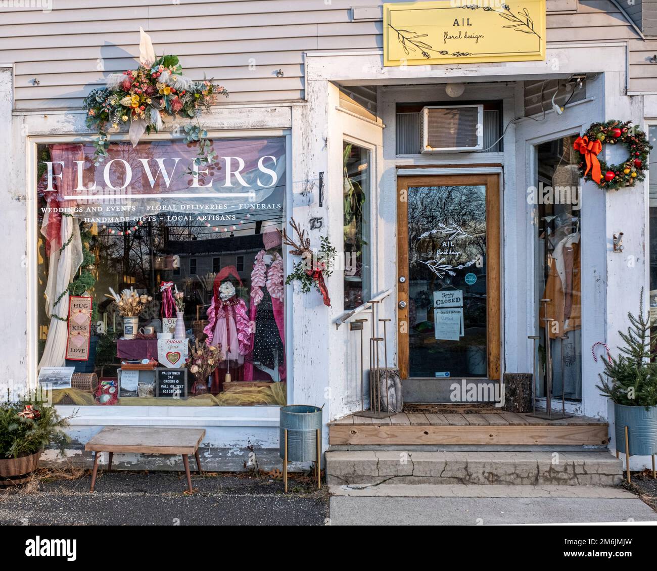 Business on Main Street in Northfield, MA Stock Photo - Alamy