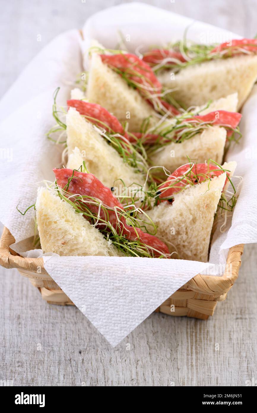 Microgreens sprouts sandwich-healthy food Stock Photo - Alamy