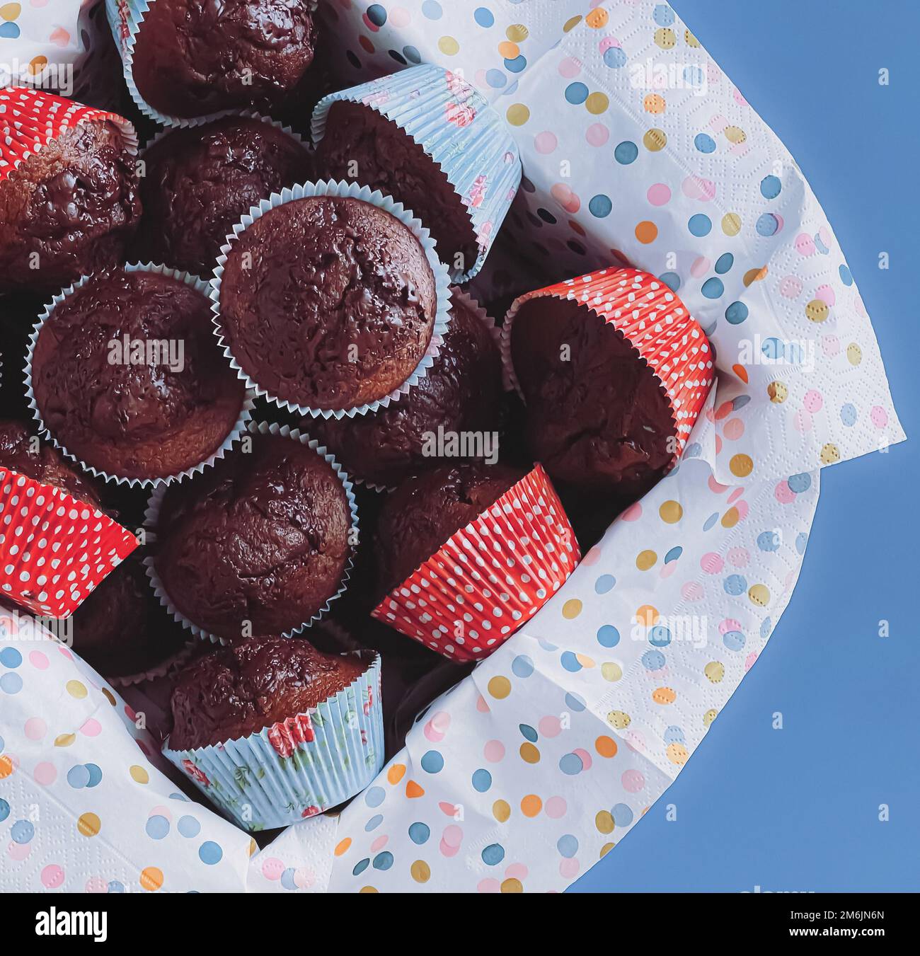 Chocolate muffins as sweet dessert, homemade cakes recipe, food and ...