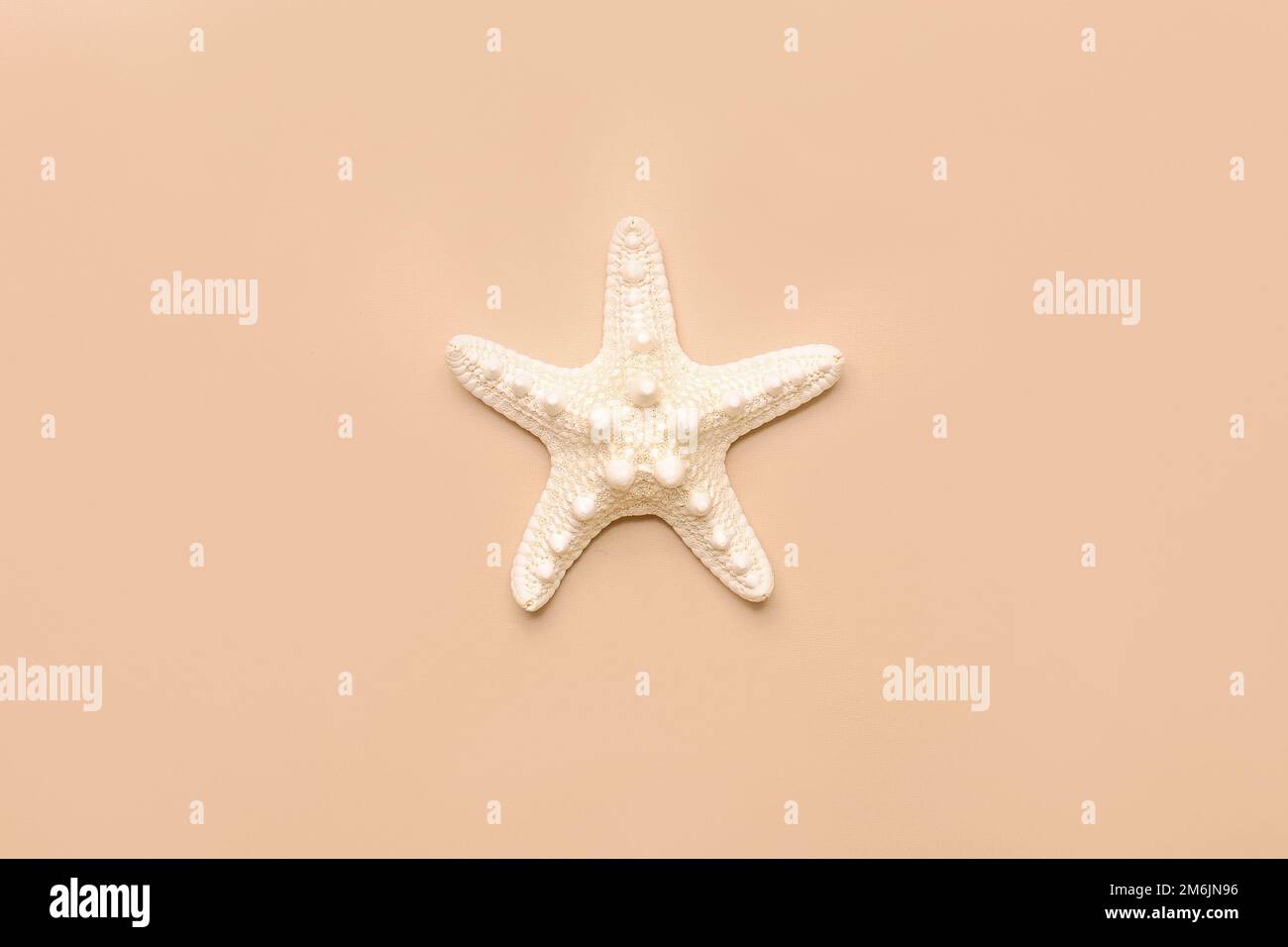 Starfish sea on beach beige background. Summer background. Decorative ...