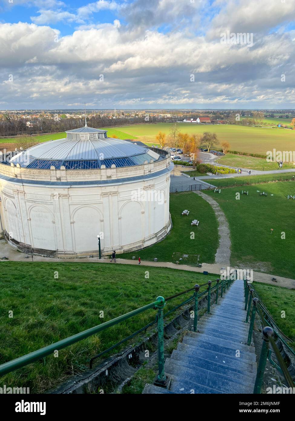 The Lion's Mound in Waterloo, Belgium Stock Photo - Alamy