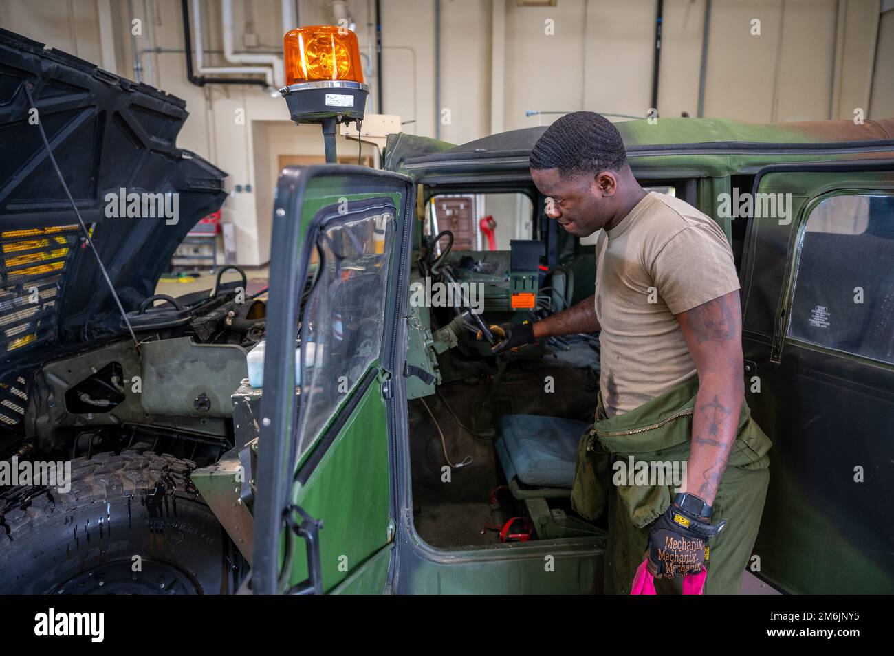 U.S. Army Specialist Darius Sims, 35th Air Defense Artillery Brigade ...