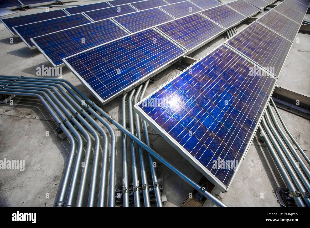 Commercial solar panel installations in the U.S Stock Photo - Alamy